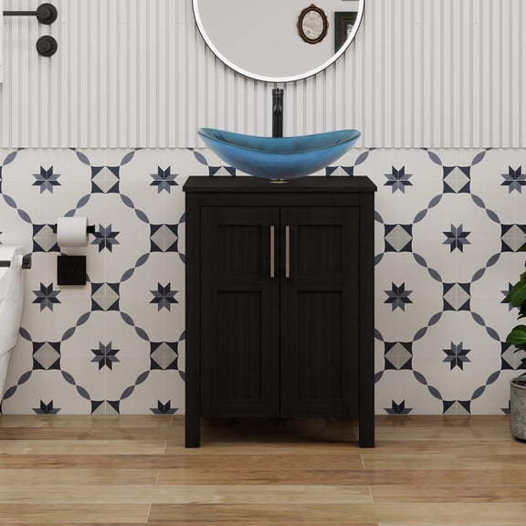 Glass Door Bathroom Vanity