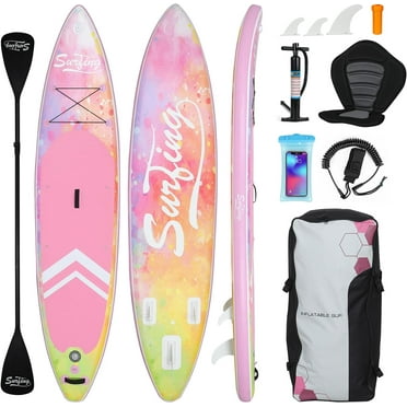 Goplus Small Inflatable SUP Board, Portable Paddle Board with 5D rings ...