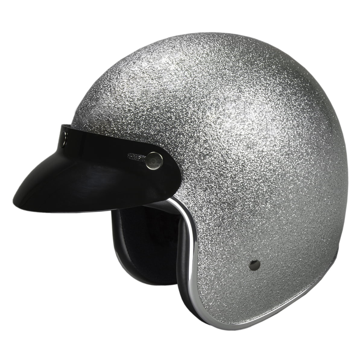 FULMER EON Silver Glitter Retro Helmet, High Gloss, Thermoplastic, XL ...