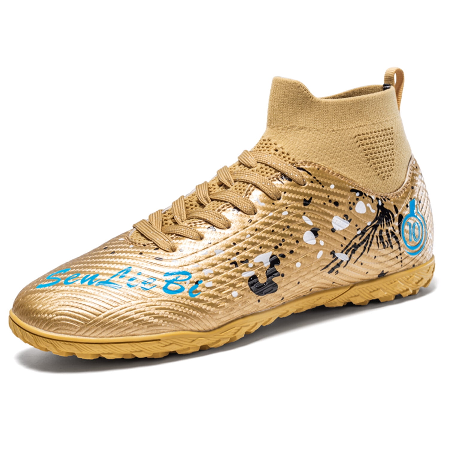 FULORIS Men Soccer Boots Teenager High Top Football Boots Soccer ...