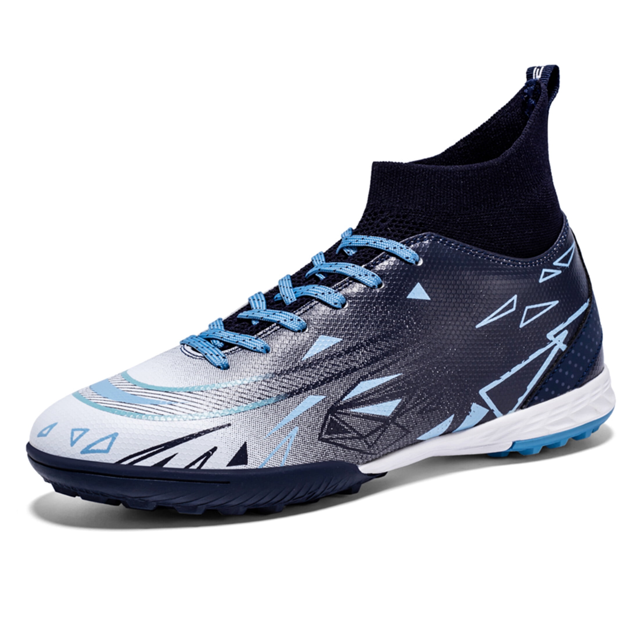 FULORIS Men Soccer Shoes Football Boots Cleats High-Top Spikes Soccer ...