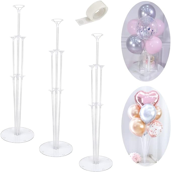 FULUGO 3 Set Balloon Stand Kit, Birthday Party Decorations and Wedding ...