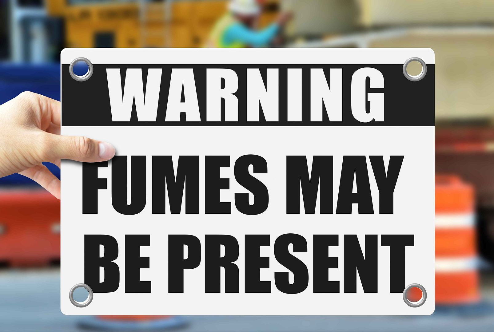 FUMES MAY BE PRESENT | Warning Notice Caution Danger 3mm PVC Sign ...