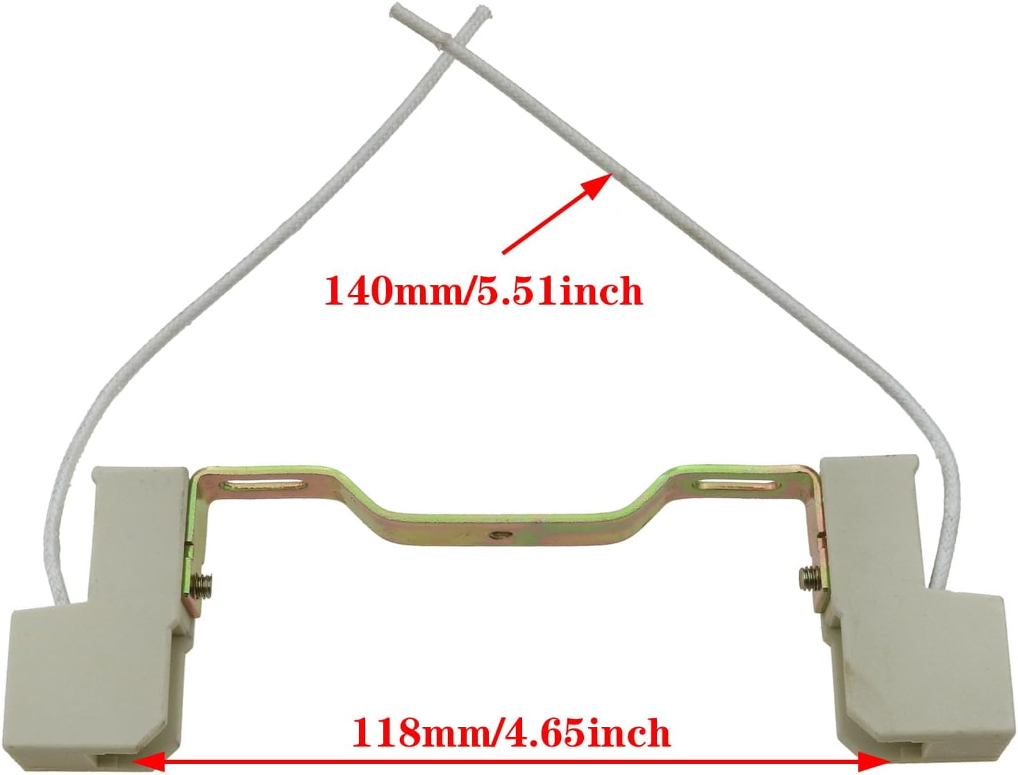 FUN-1 Pack R7S Ceramics Lamp Base Socket R7S Socket Double-Ended ...