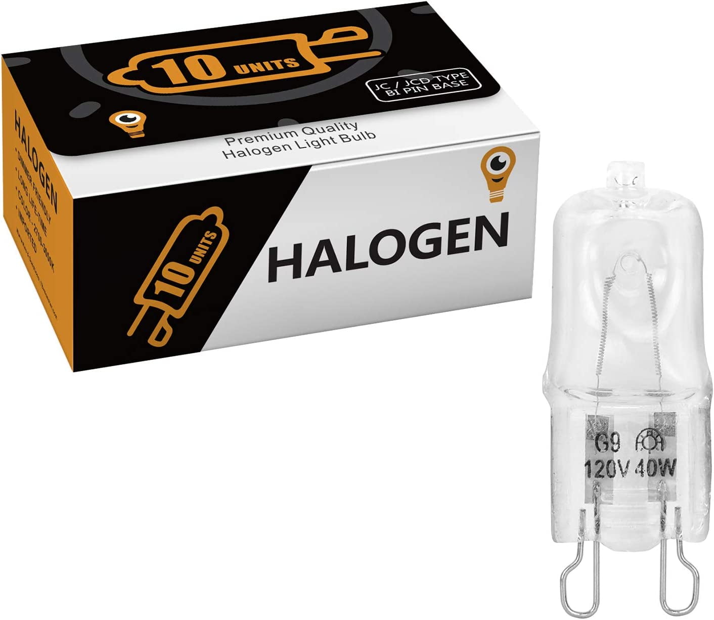 FUN-10 Pack Crystal Clear Lense Q20/G9/CL/120V G9 JCD 20 Watt 120 Volt ...