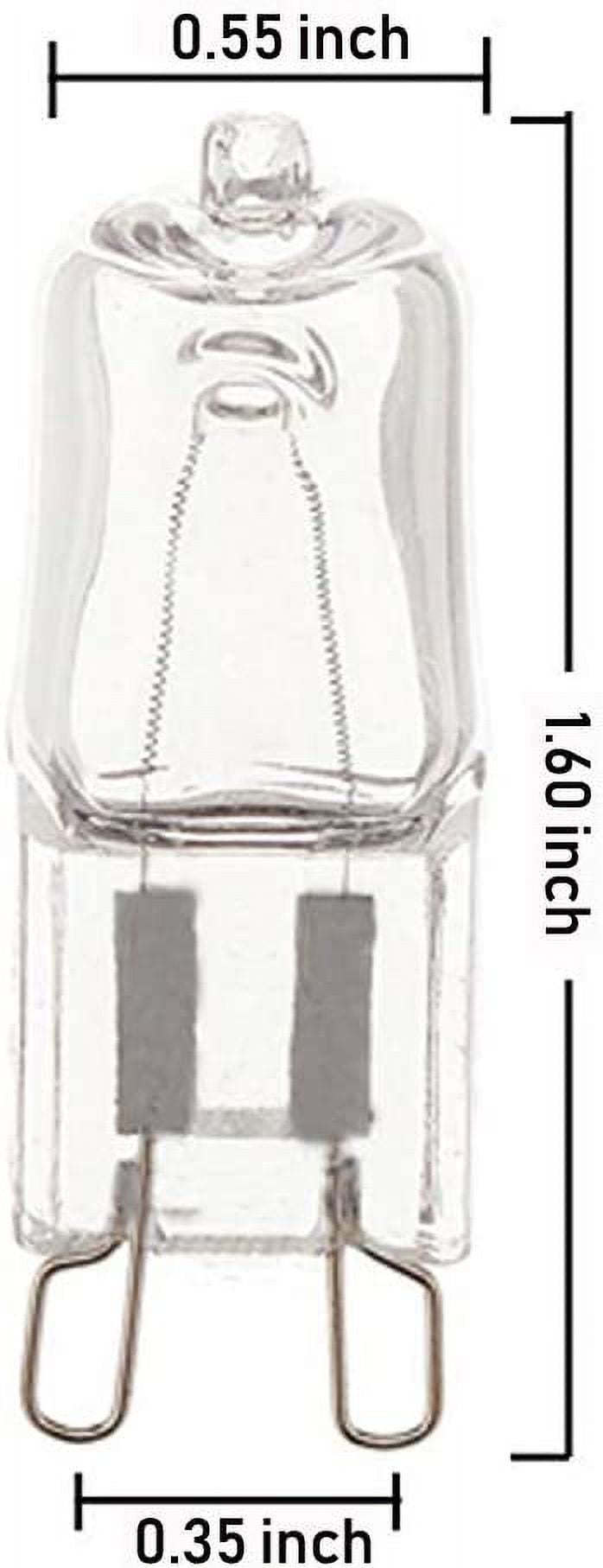 FUN-40 Watt 120 Volt Halogen Light Bulbs G9 Base Bi-Pin 120V 40W T4 JCD ...