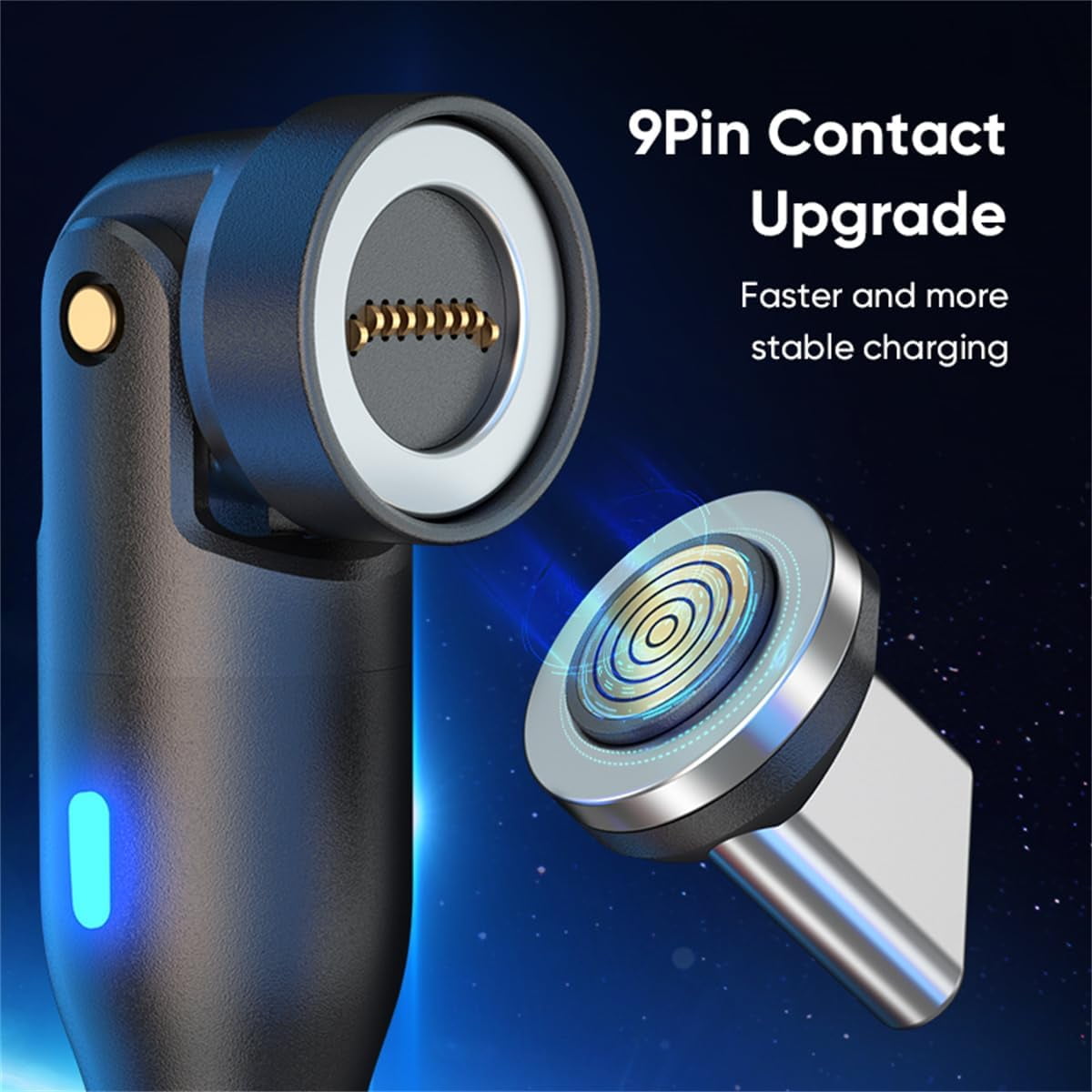 FUN-9 Pins Magnetic Charging Cable Fast Charging Adapter Connector Tips ...