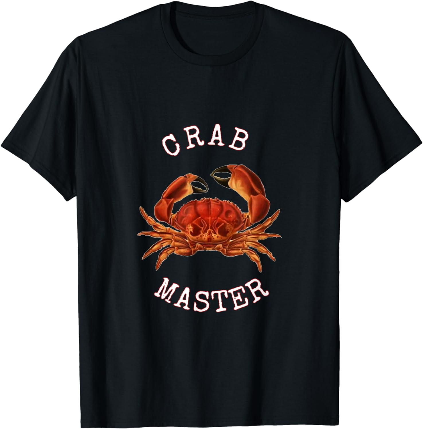 FUN CRAB MASTER I LOVE CRABBING & FISHING SEAFOOD HUNTER T-Shirt ...