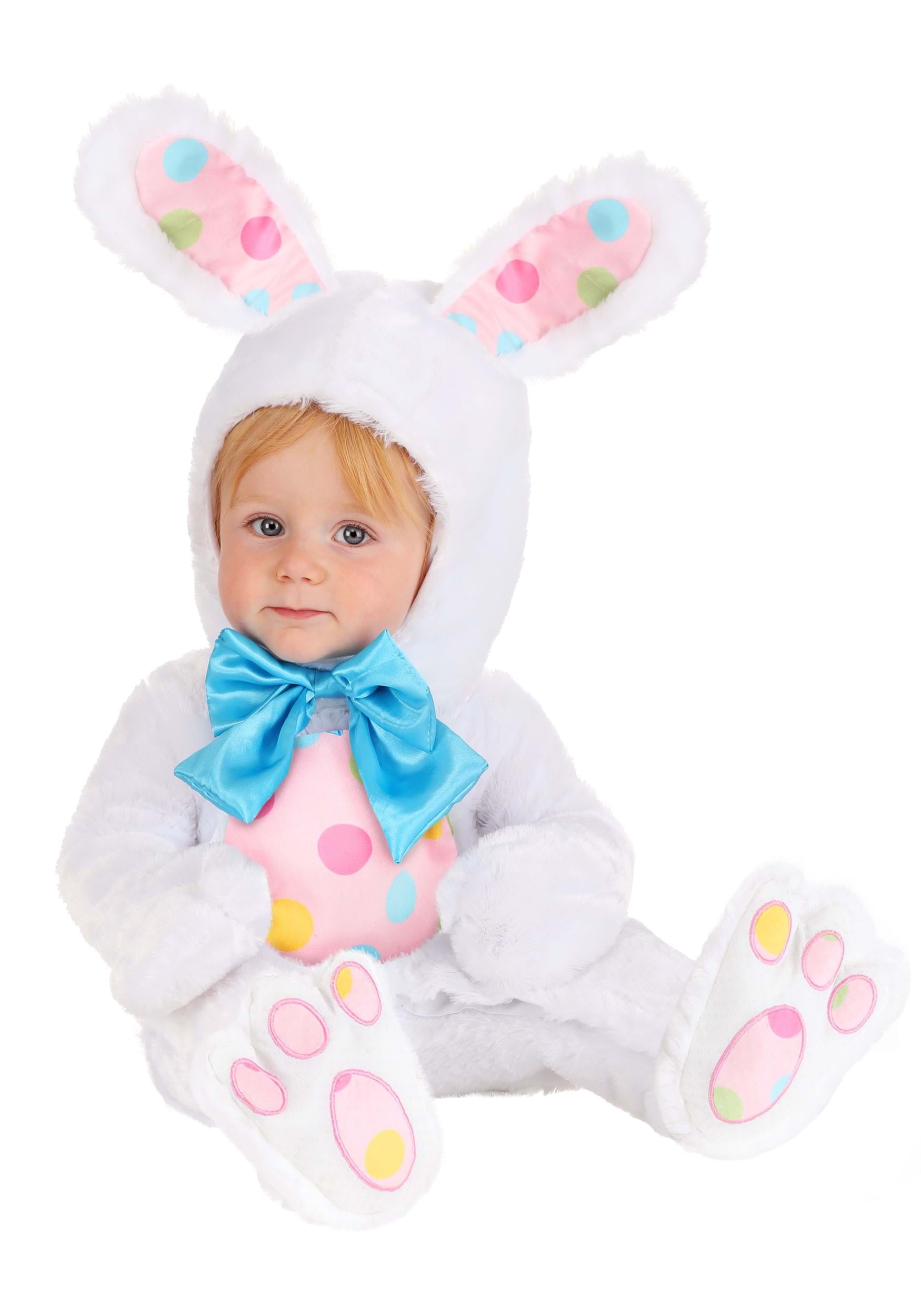 FUN Costumes Bunny Unisex Easter Fancy-Dress Costume, Little Baby 6/9 ...