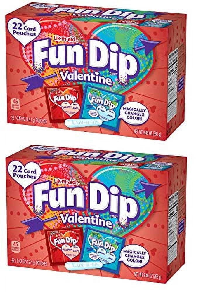 FUN DIP Valentine's Day Exchange Candy & Card Kit 44 Count Pack_AB ...