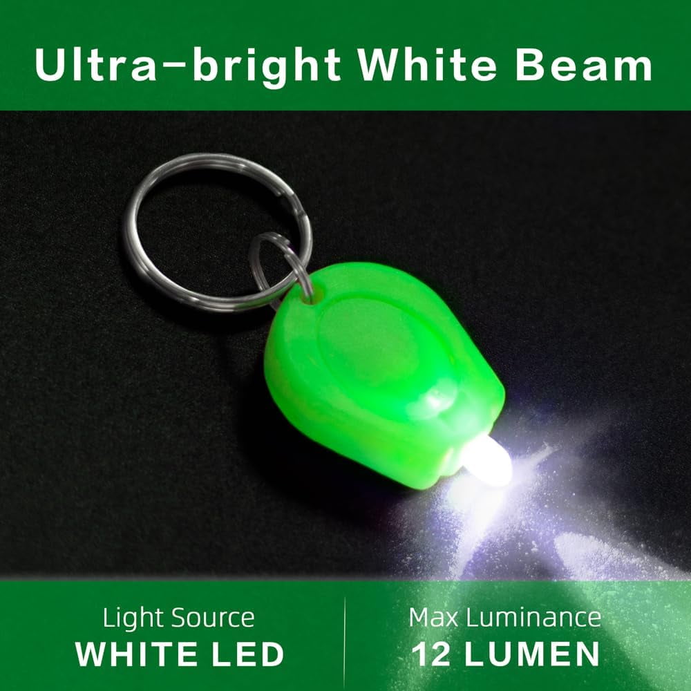 FUN-FUN-10 Pack Ultra Bright Mini LED Keychain Flashlight, Small Key ...