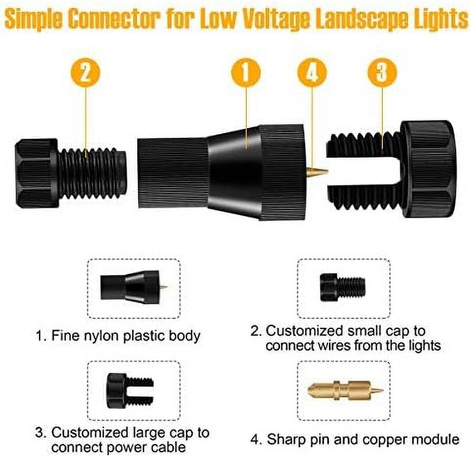 FUN-FUN-16 Pack Low Voltage Wire Connectors, 12-16 Gauge Cable ...