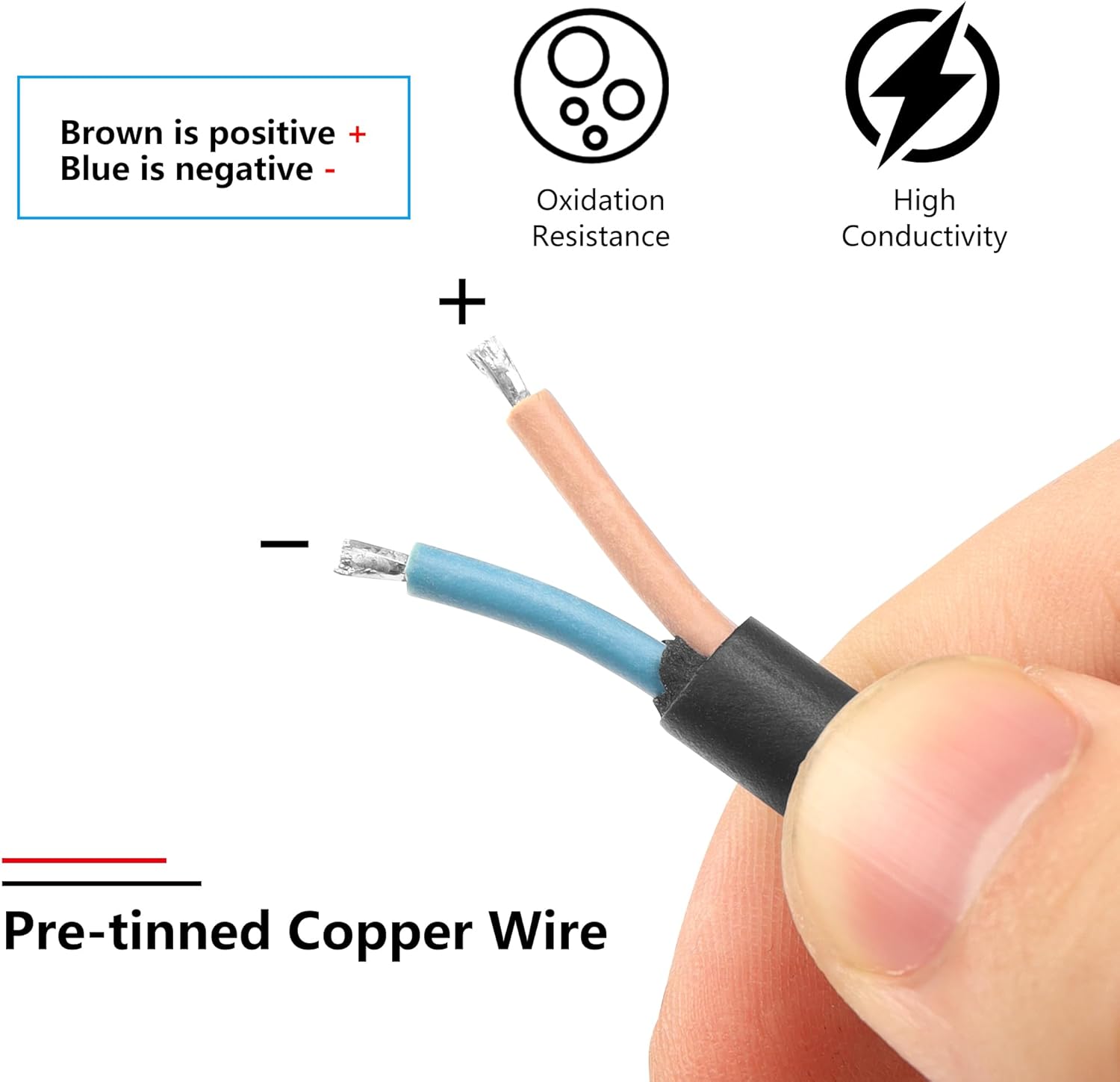 FUN-FUN-2 Wire Y Splitter Pigtail Cable Outdoor LED Connector Splitter ...