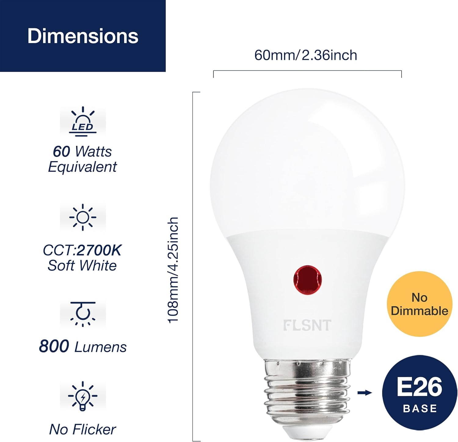 FUN-FUN-Dusk to Dawn Outdoor Sensor A19 LED Edison Bulbs, 9W (60W Eqv ...