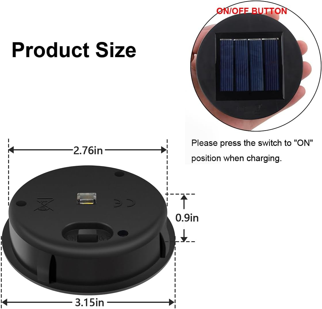 FUN-FUN-Replacement Solar Light Parts, 2 Pack Solar Lights Replacement ...