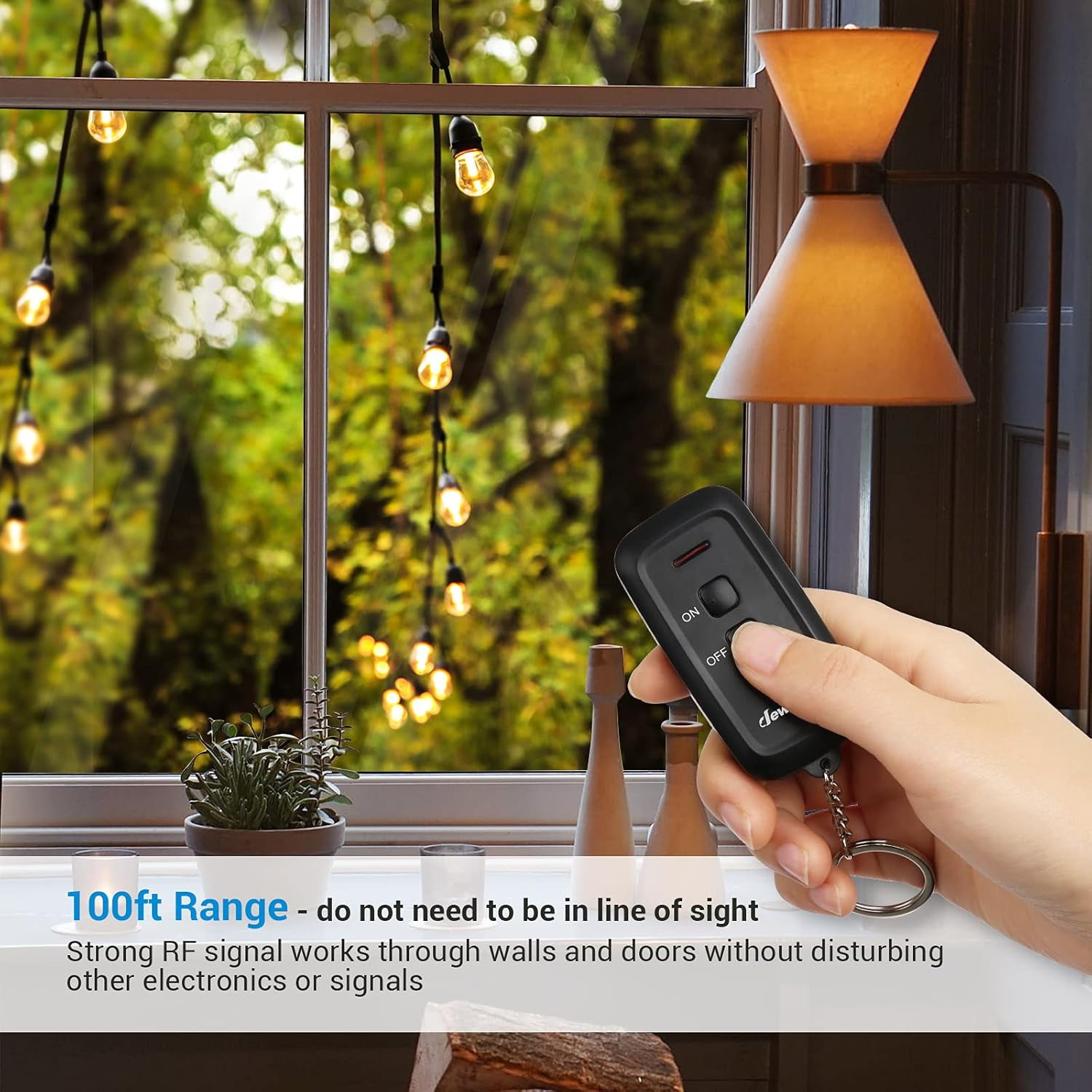 FUN-FUN-Wireless Remote Control Electrical Outlet Switch Outdoor Indoor ...