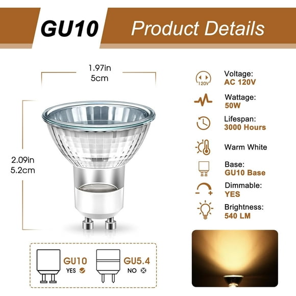 Gu10 C 120v 50w