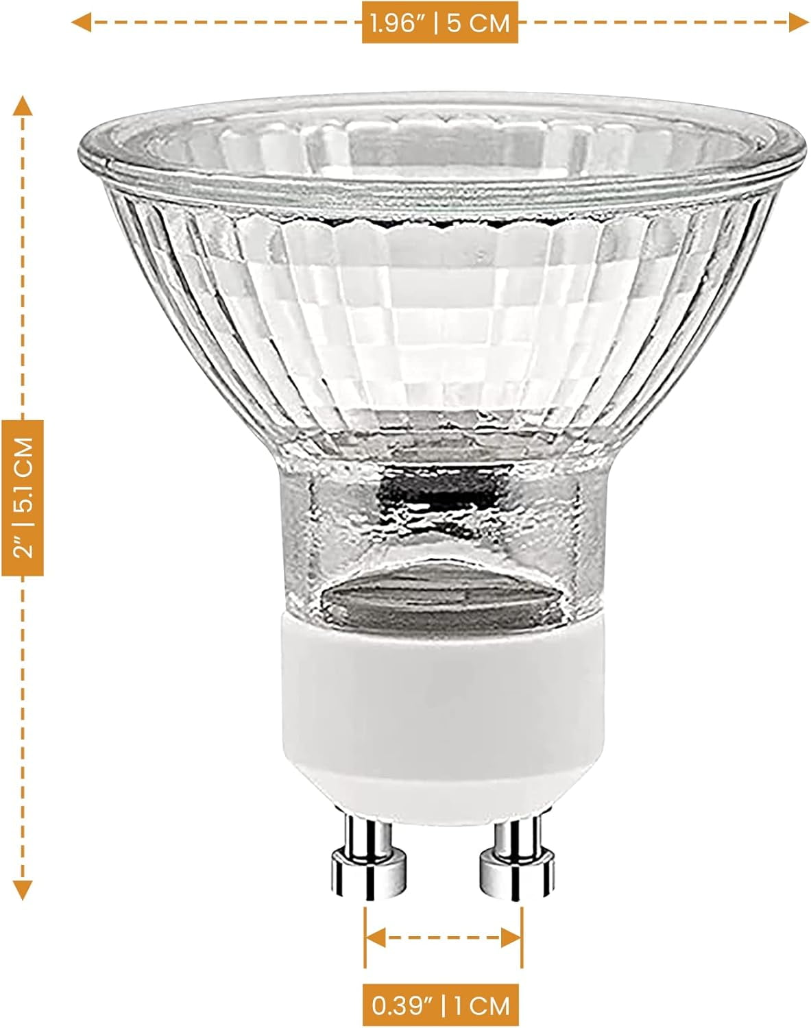 FUN-GU10 Halogen Heat Spot Light Bulb 6 Pack 120V 75 Watt Twist NP5 ...