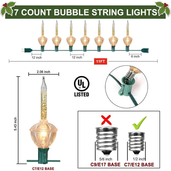 Bubble Light Christmas