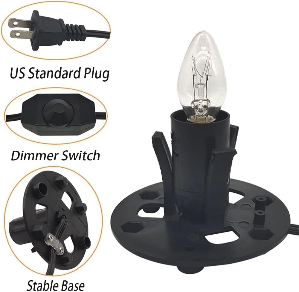 FUN-Himalayan Salt Lamp Cord Replacement with Dimmer Switch Christmas ...