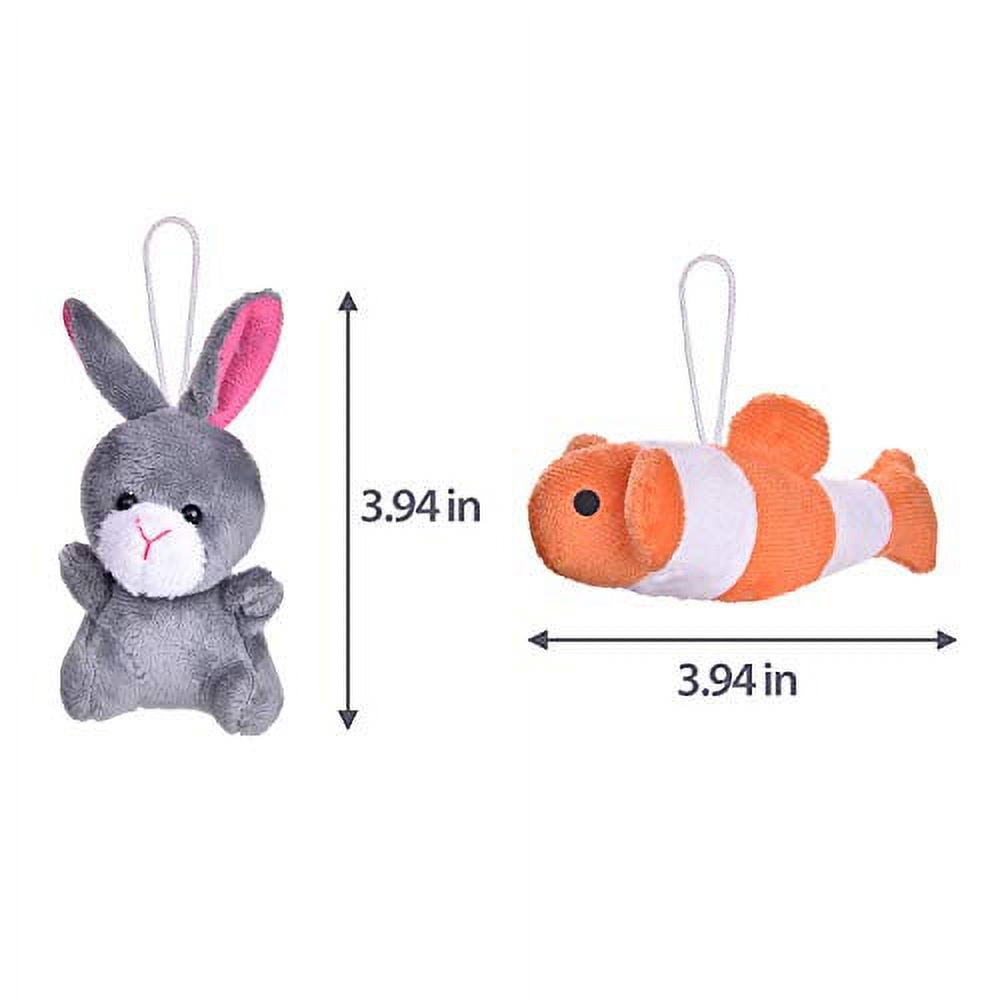 FUN LITTLE TOYS 26 Pack Mini Animals Plush Toy Assortment, Cute Stuffed ...