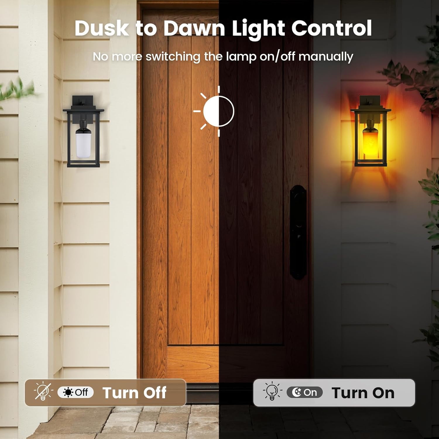 FUN-Light Sensor Socket, Dusk to Dawn Sensor, E26 E27 Light Bulb Socket ...