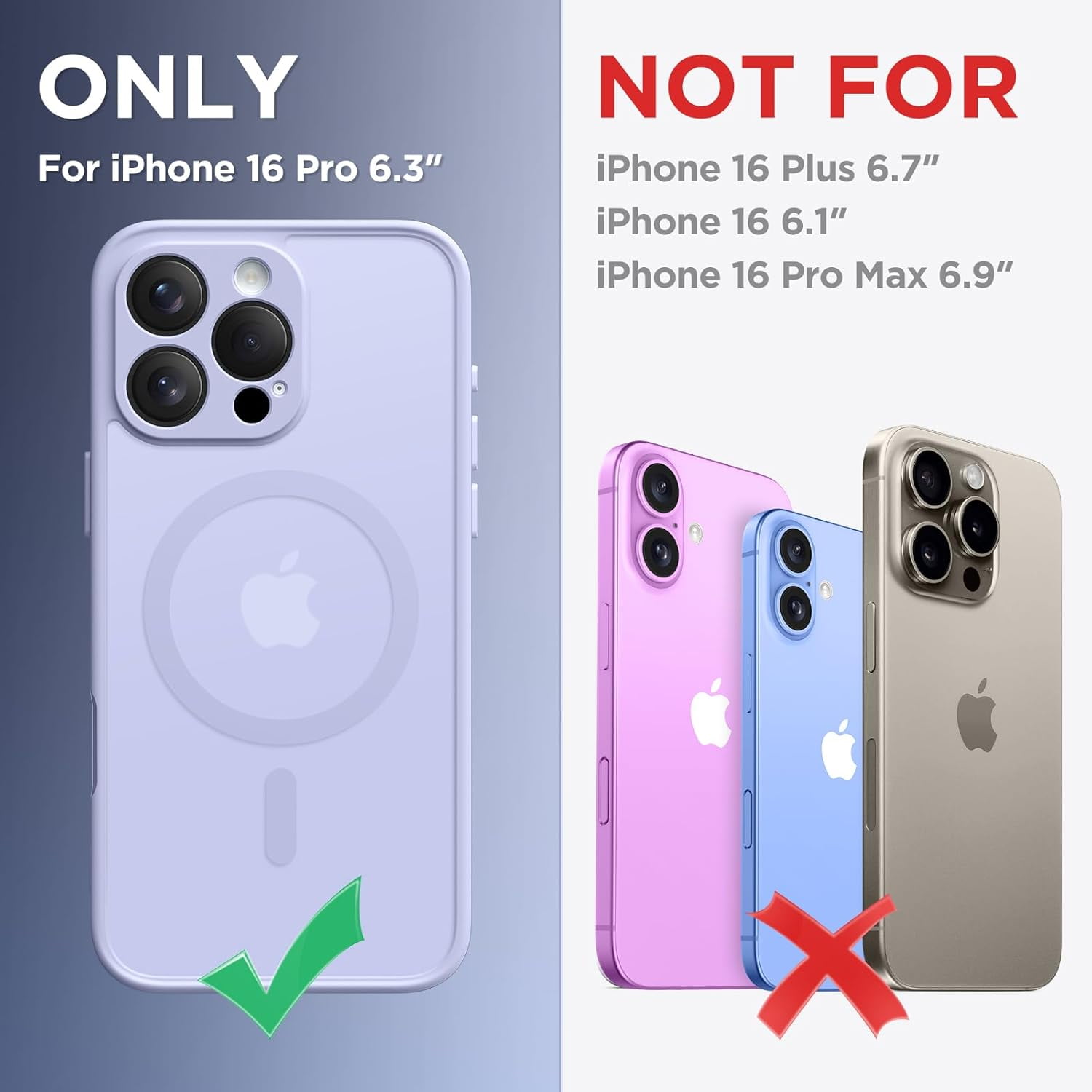 FUN-Magnetic Compatible with iPhone 16 Pro Case, Upgraded [Full Camera ...