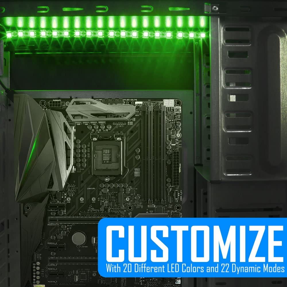 FUN-RGB LED Strip Lights, LED Light Strip Magnetic w/Adhesive Option ...