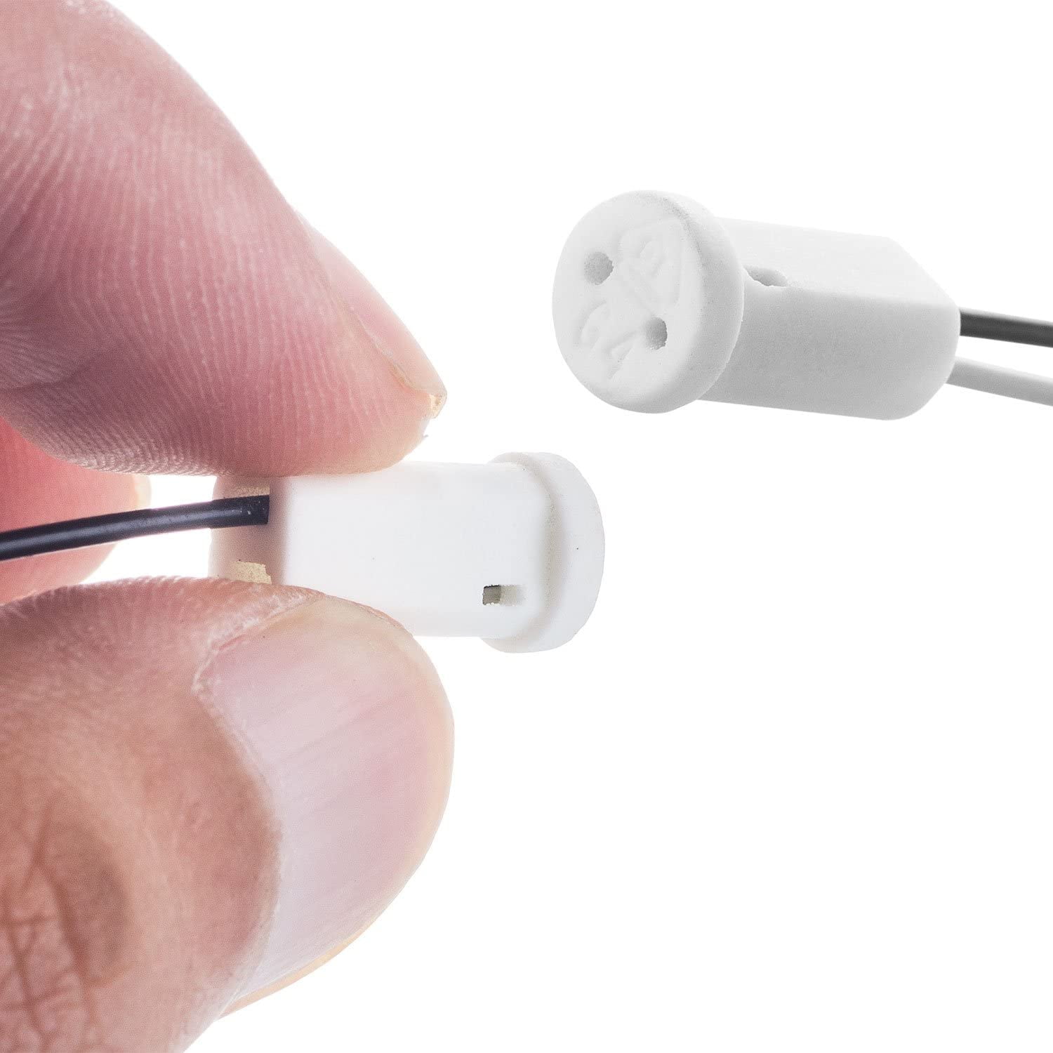 FUN-Rayhoo G4 LED Bulb Socket Halogen MR11 Base Ceremic Lamp Holder ...