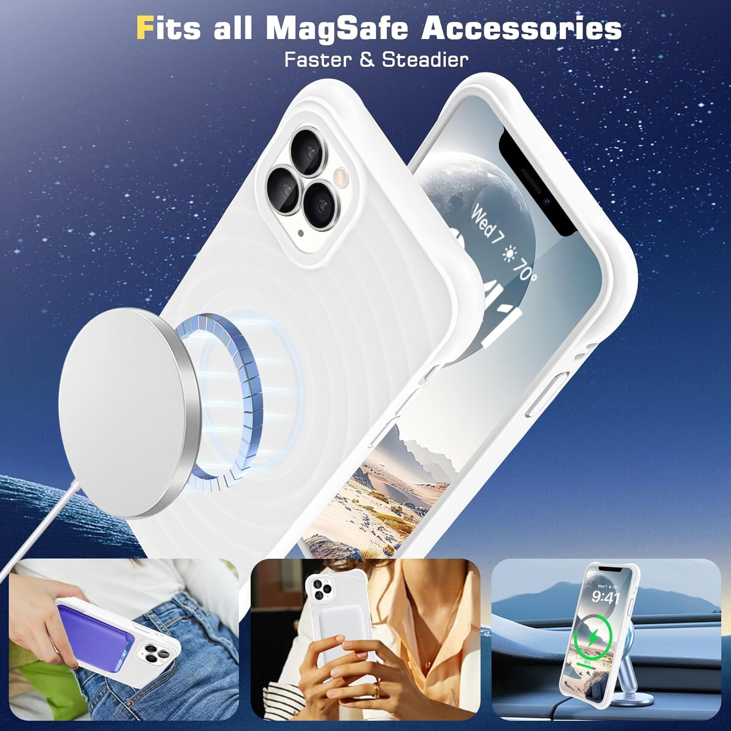 FUN-Strong Magnetic for iPhone 11 Pro Max Phone Case, Compatible with ...