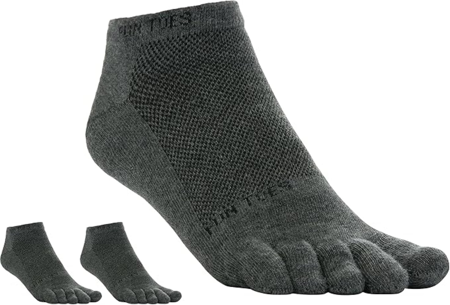 FUN TOES 3 Pairs Men's Cotton Toe Socks - Breathable Mesh, Barefoot ...
