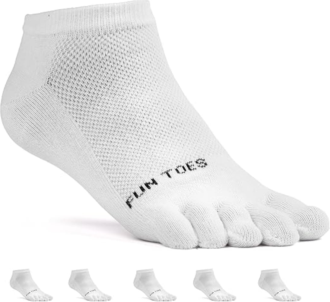FUN TOES Women's Quick Dry Toe Socks for Shoes, Sneakers, Runners ...
