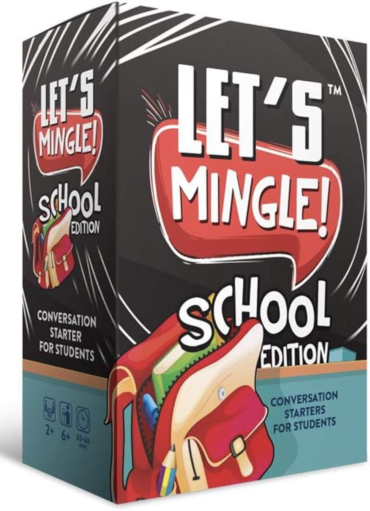 FUN TRIBE CREW Let's Mingle Conversation Starters School Edition ...