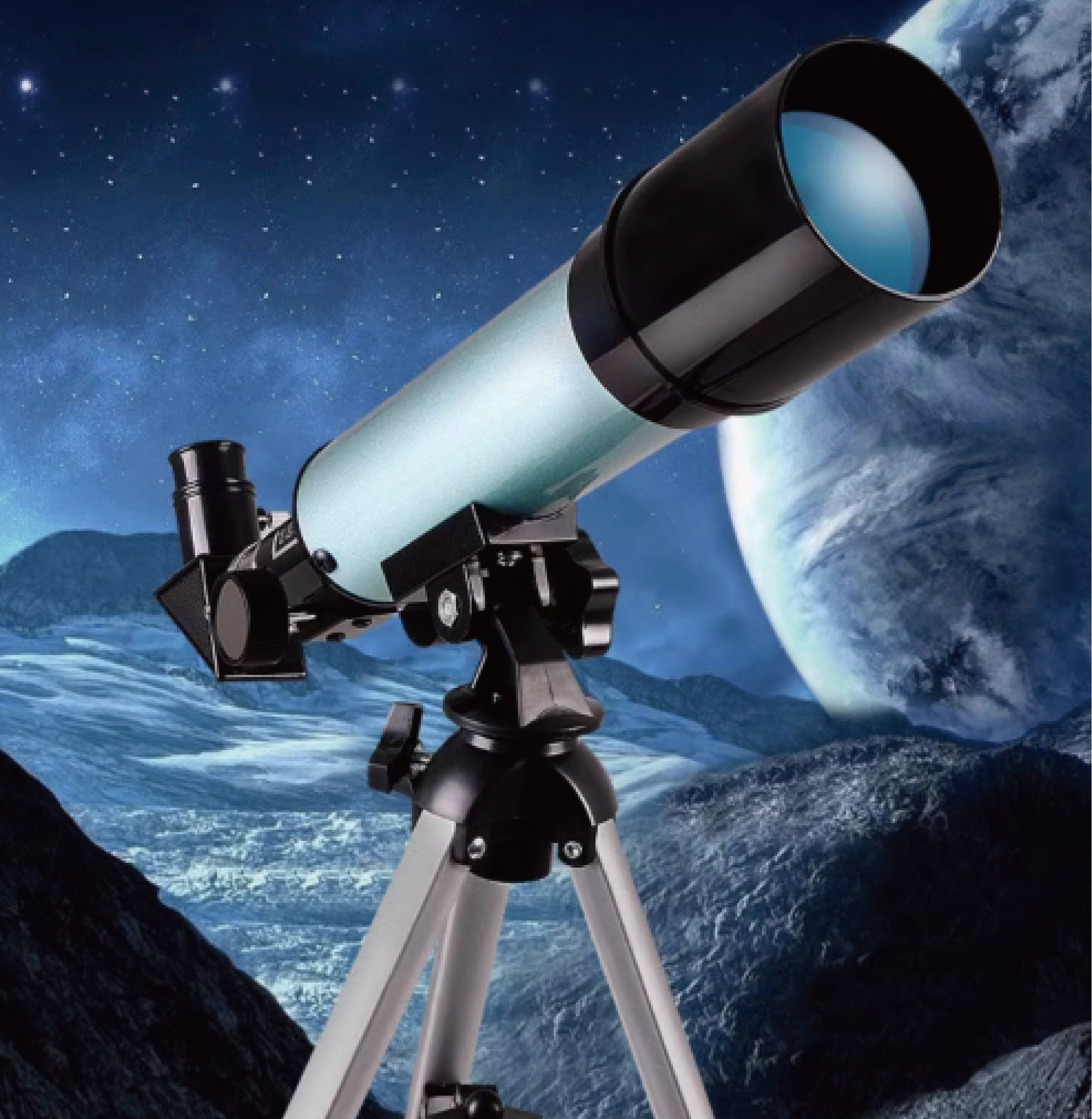 FUN VR Telescopes,Telescope 80mm Aperture 600mm - Astronomical Portable ...