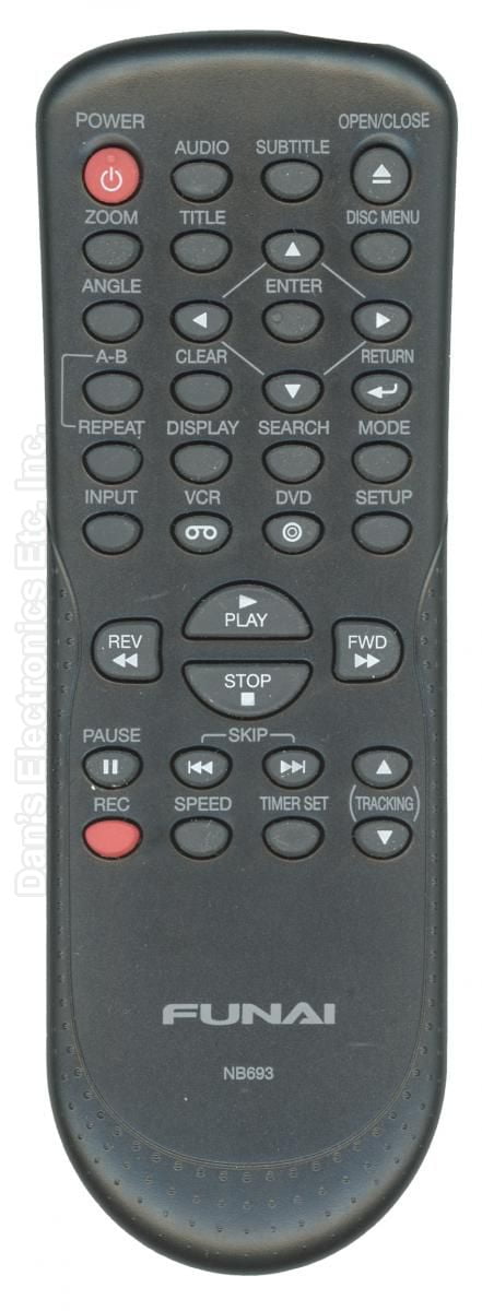 FUNAI NB693UH (p/n: NB693UH) Blu-Ray DVD Player Remote Control (new ...