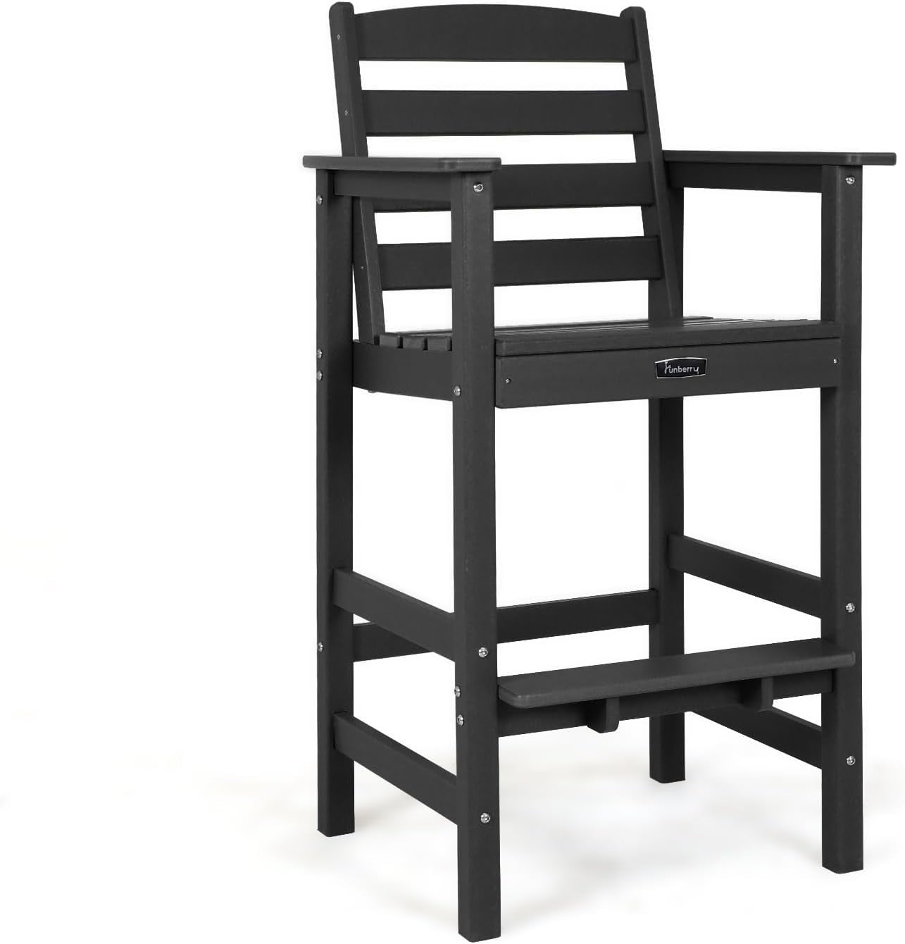 FUNBERRY Bar Height Outdoor Chair, Tall Adirondack Chair, All Weather ...
