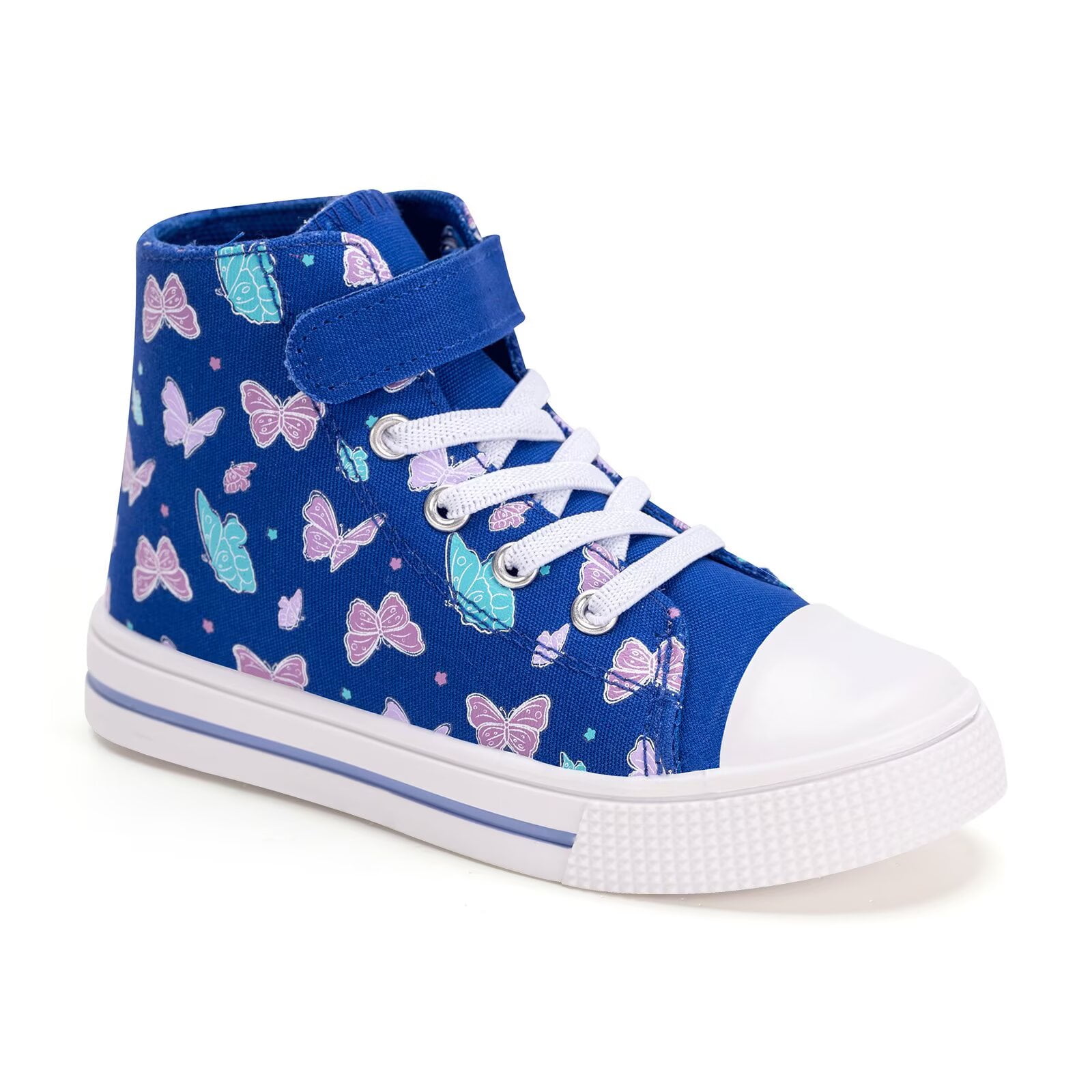 FUNCOO PLUS Toddler Kids Sneakers Girls High Top Canvas Shoes ...