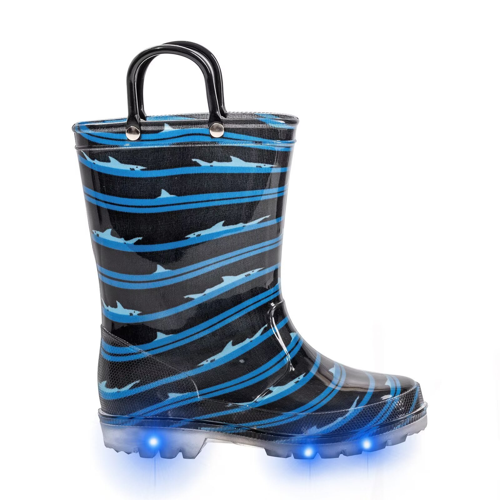 FUNCOO PLUS Toddler Rubber Rain Boots Kids Waterproof Boots for Boys ...