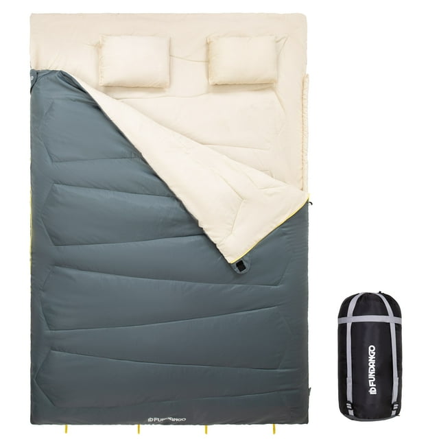 FUNDANGO 3-in-1 Queen Double Sleeping Bag Oversize Warm Weather ...
