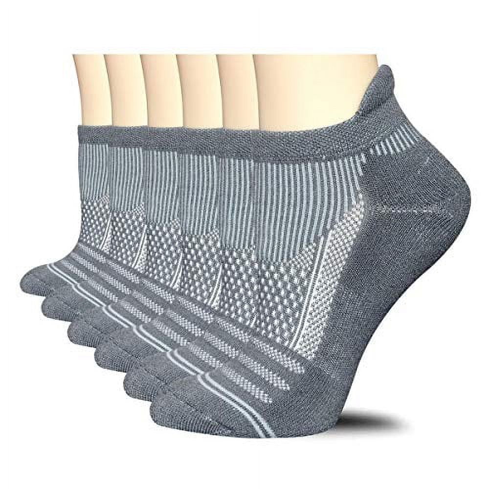 FUNDENCY Women's Ankle Athletic Socks (6-Pack) Breathable Cushion Sole ...