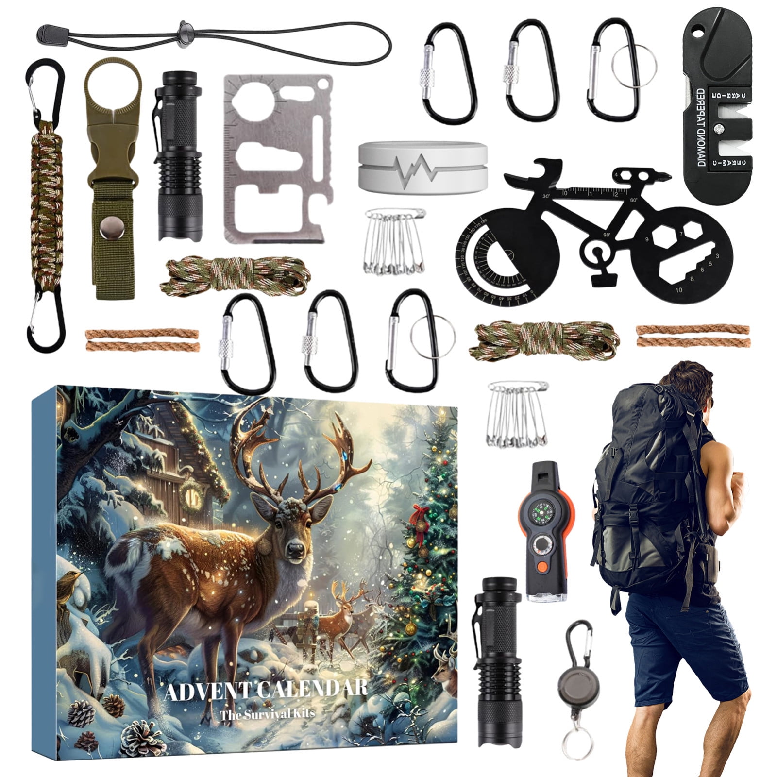 FUNDUFI 2024 Christmas Advent Calendar Field Survival Tool Kit Advent ...