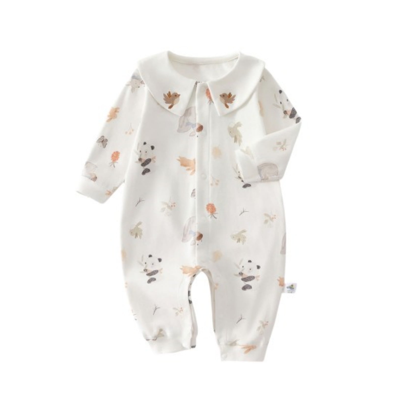 FUNDUFI Children Boys Girls Romper Jumpsuit Long Sleeve Casual Floral ...