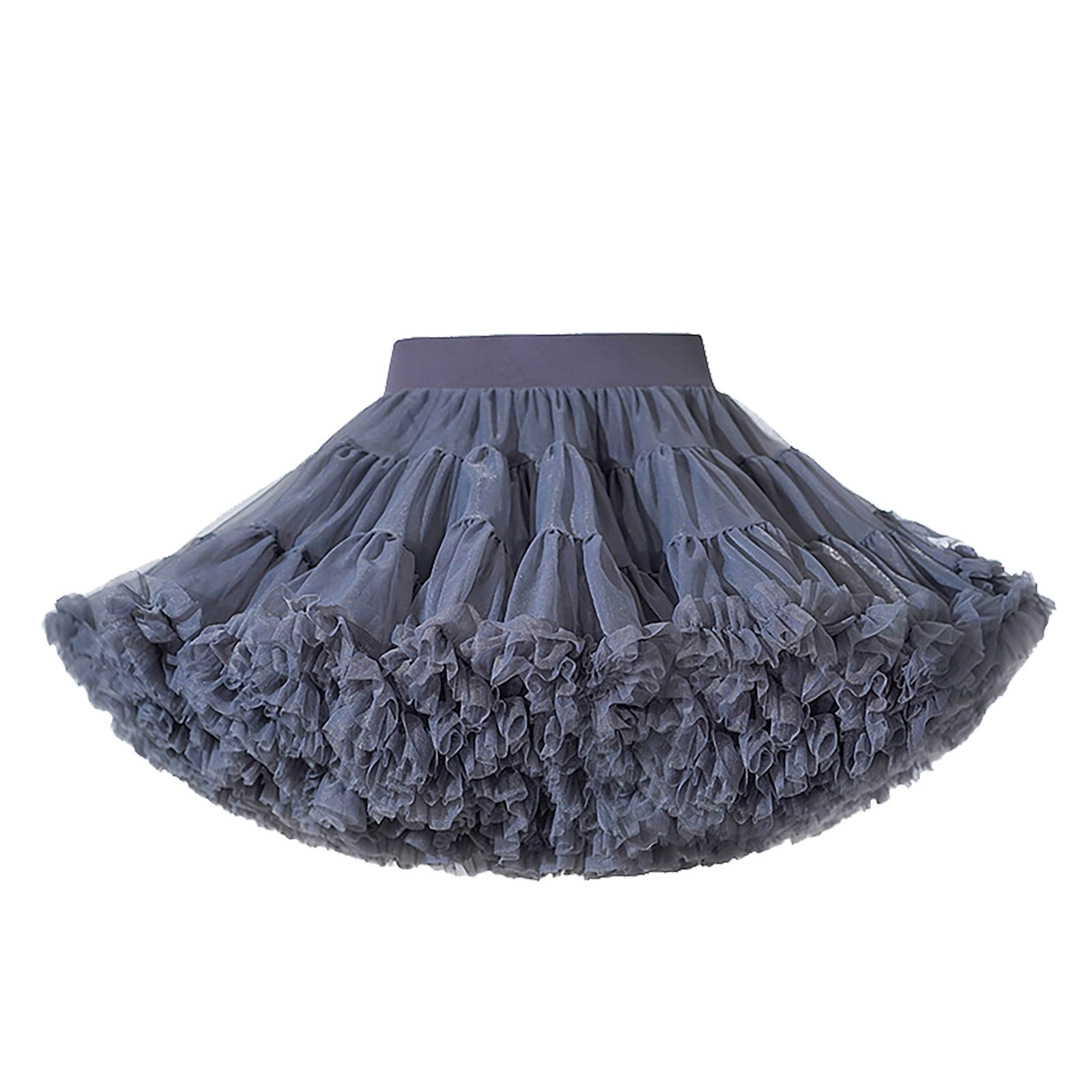 FUNDUFI Toddler Kids Girls Dresses Solid Color Layered Mesh Tutu Skirts ...