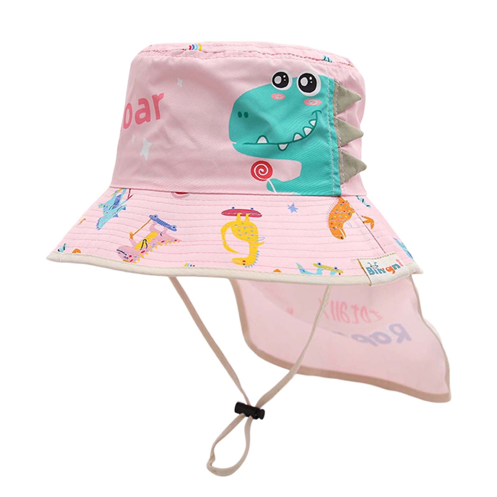 FUNDUFI Toddler Kids Sun Hat Cartoon Dinosaur Embroidery Boys Girls ...