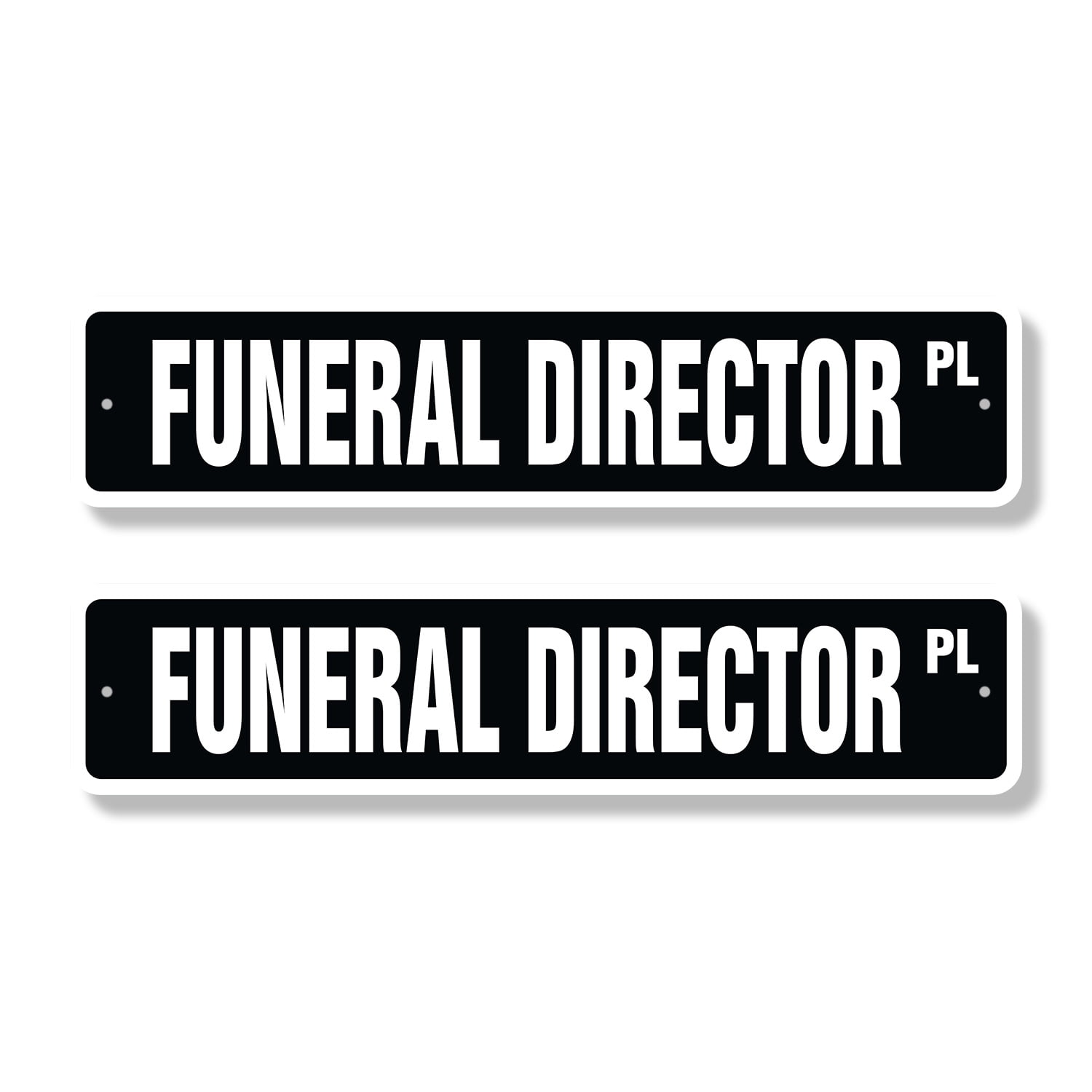 FUNERAL DIRECTOR Classic Street Sign (2 Pack) death mortician ...