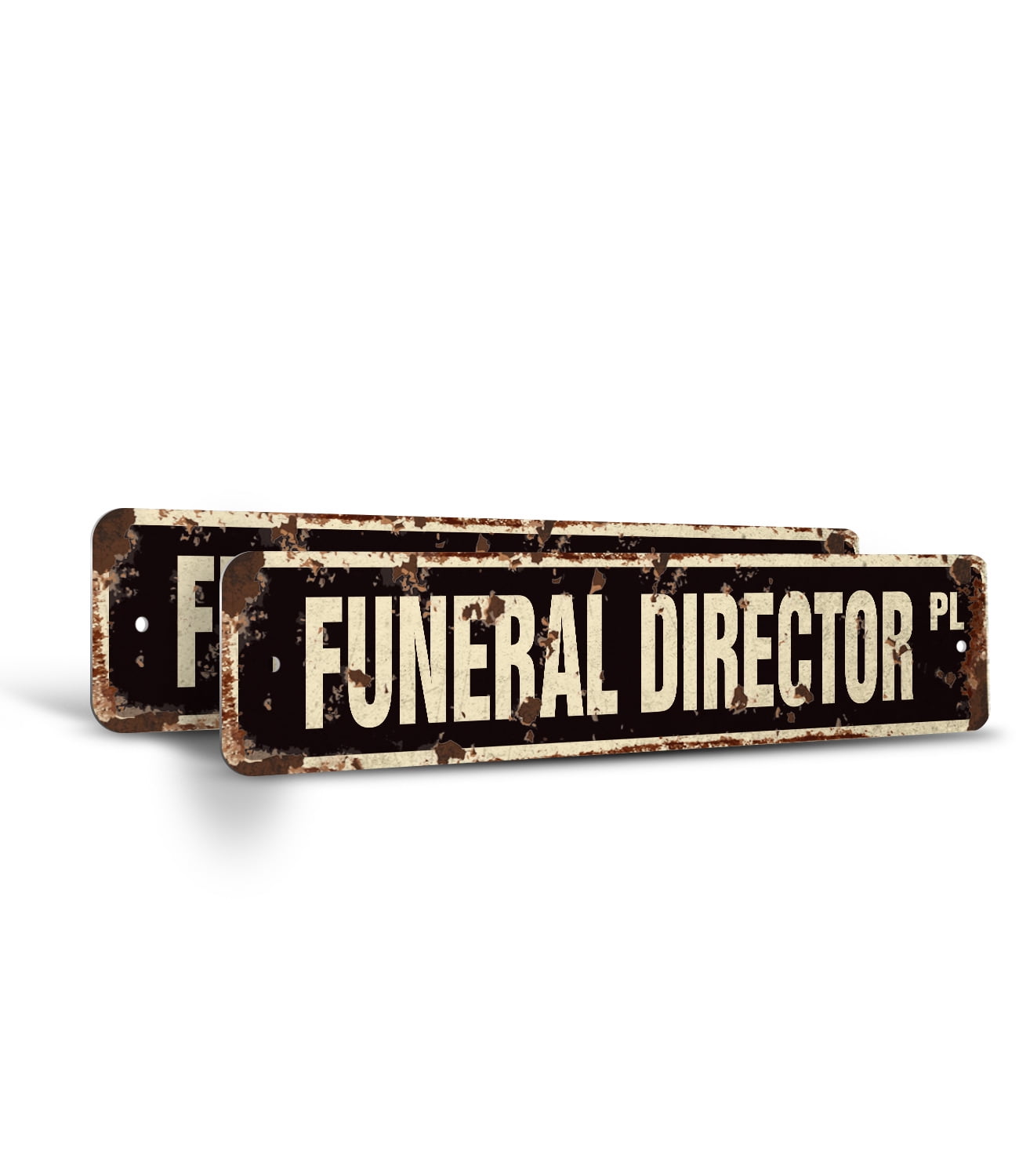 FUNERAL DIRECTOR Vintage Style Rustic Street Sign – (2 Pack) Death ...