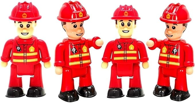 FUNERICA Toy Fireman Action Figures for Kids - Firefighter Figurines ...