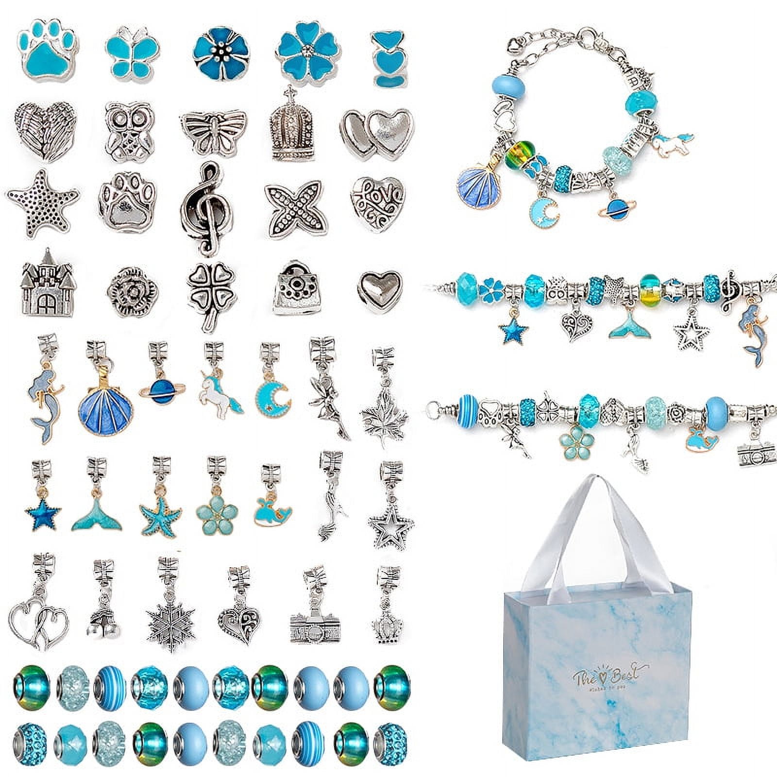 FUNIER Charm Bracelet Making Kit for Girls, Kids' Jewelry Making Kits ...