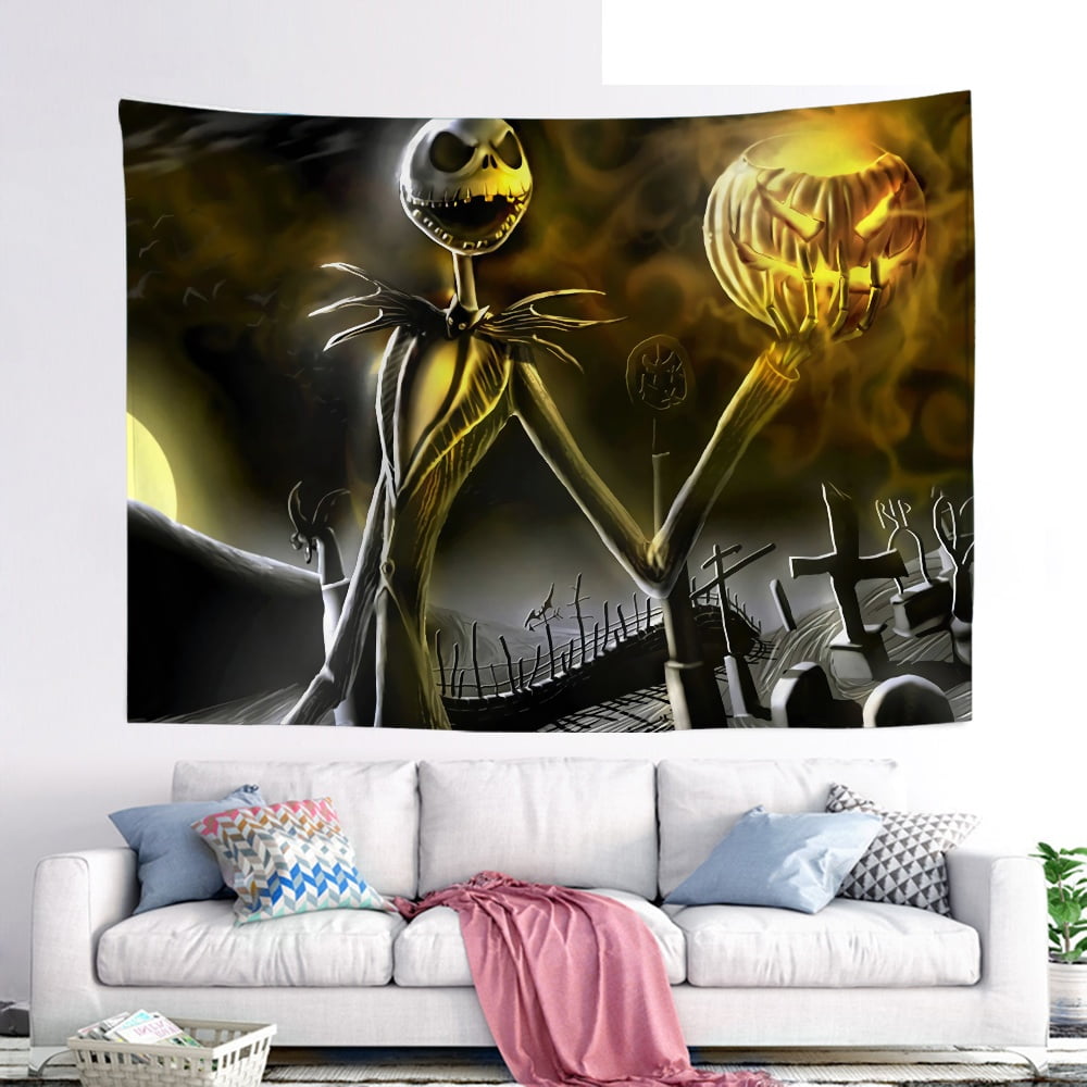 FUNIER Tapestry the Nightmare Before Christmas Wall Hanging Backdrop ...