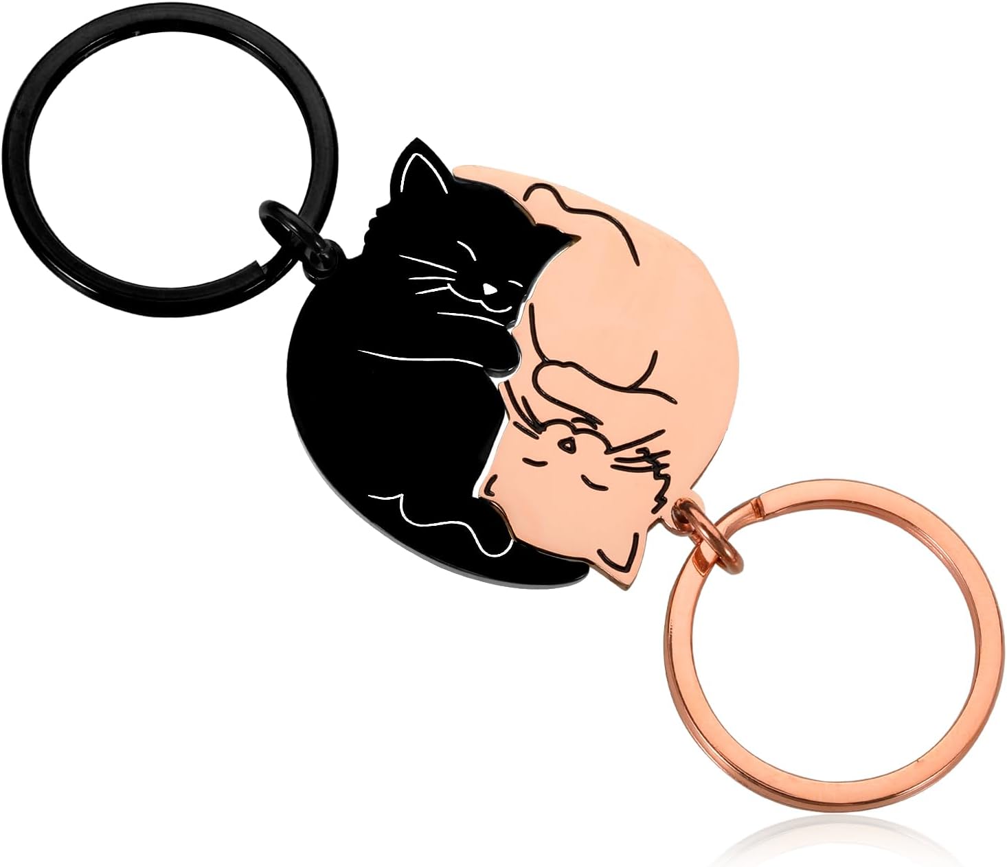 FUNING Couples Gifts Cute Keychain for Boyfriend Girlfriend Christmas ...